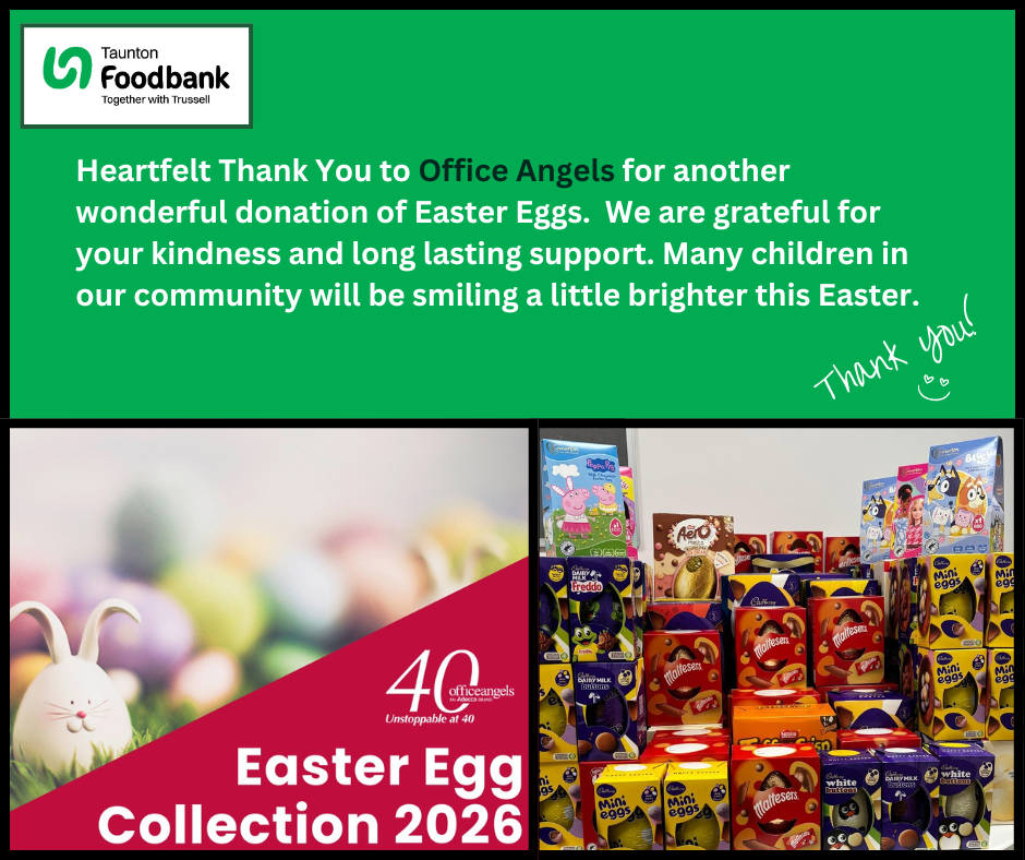 Heartfelt Gratitude to Office Angels | Taunton Foodbank